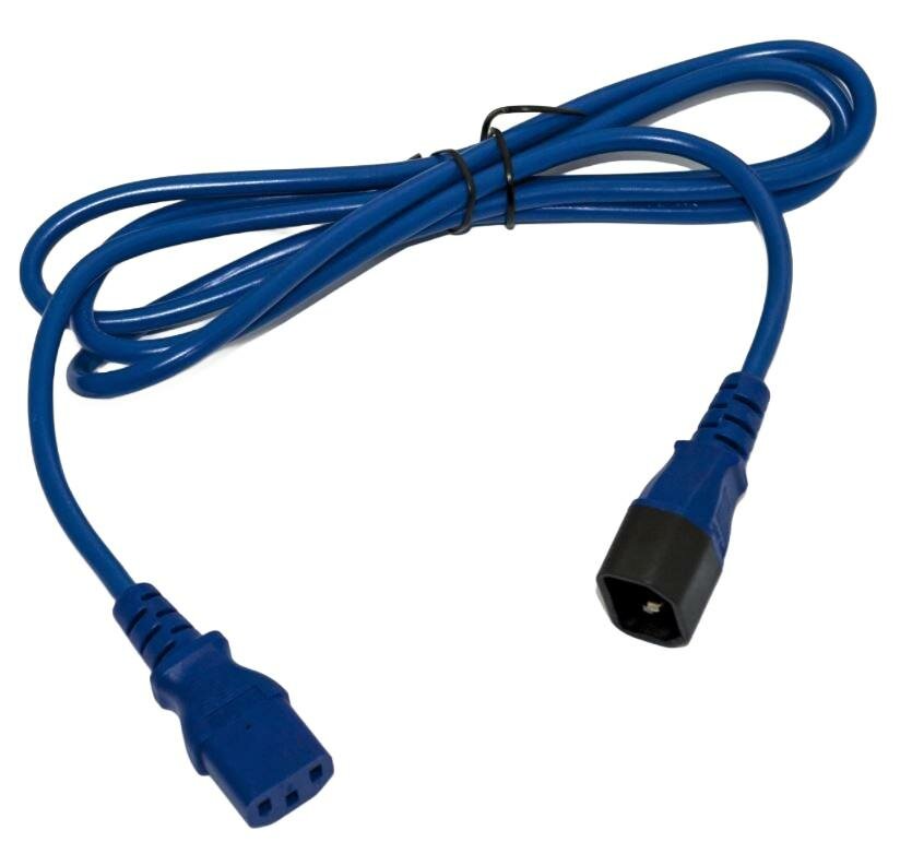 Кабель питания компьютерный Hyperline PWC-IEC13-IEC14-5.0-BL