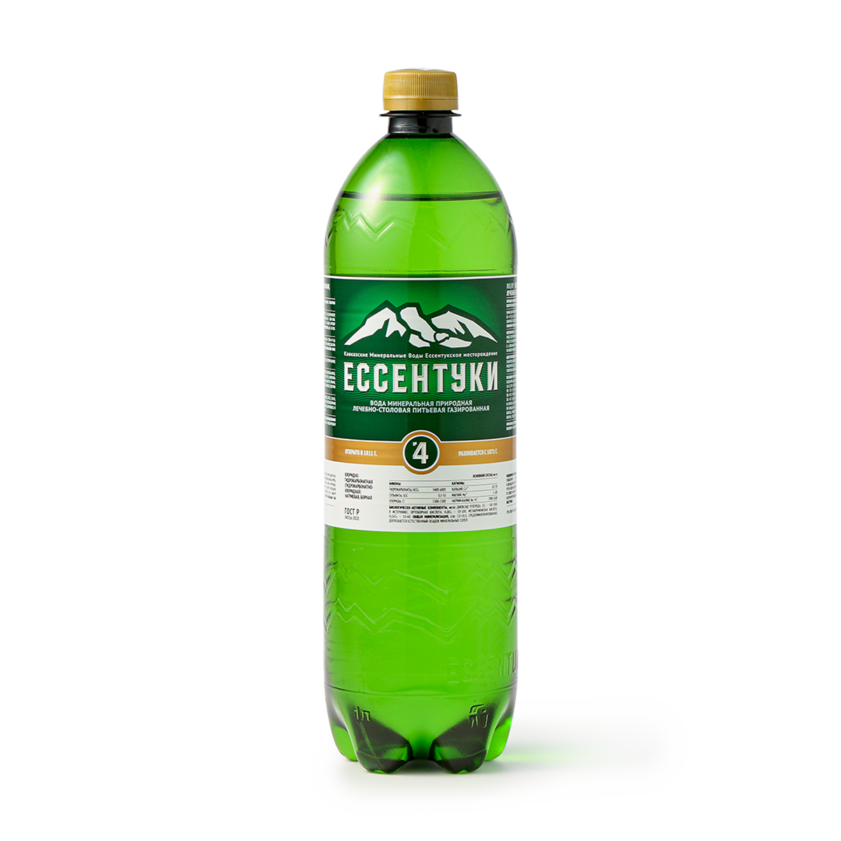 Вода минеральная «Ессентуки» №4 лечебно-столовая газированная