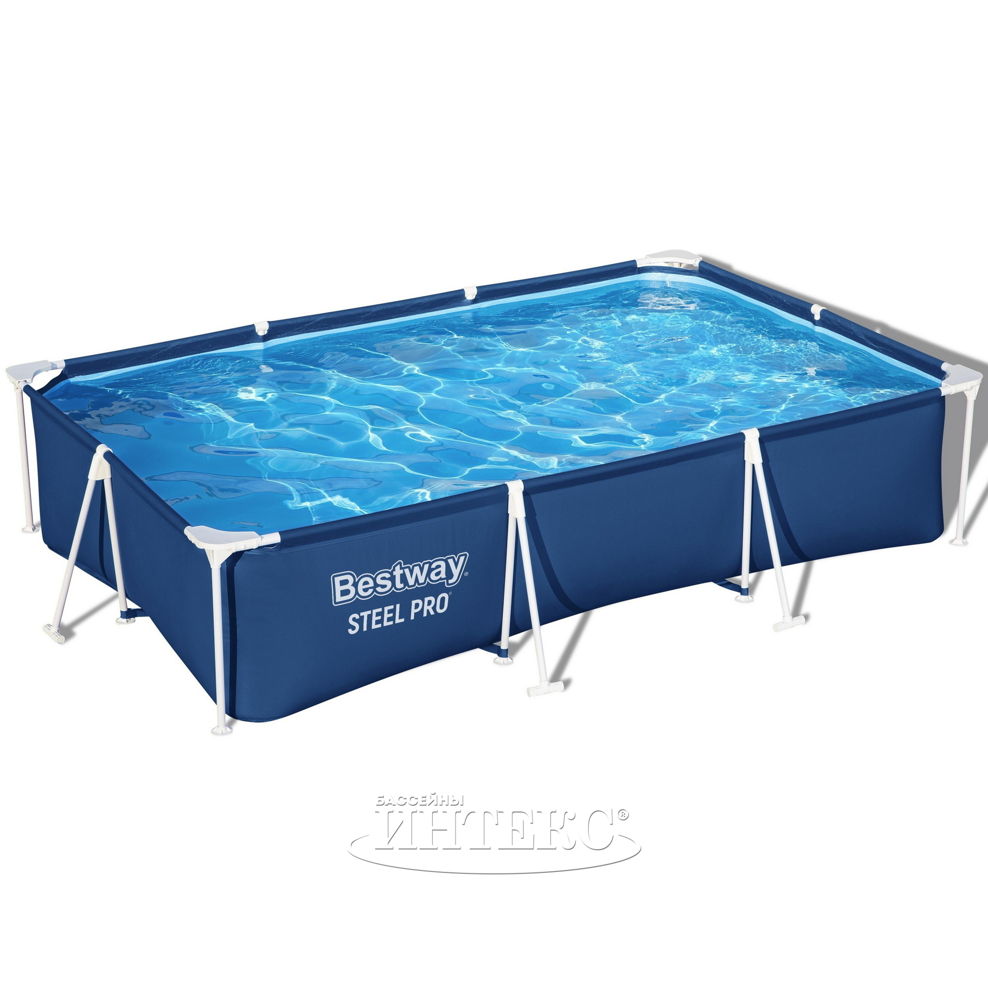 Bestway 56404 (300х201х66) Каркасный бассейн Steel Pro, прямоугольный