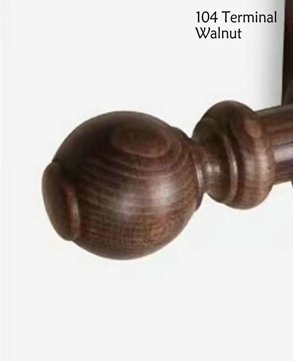 Деревянный карниз из бука и ореха Madea 30 мм 1Pcs 104 -Walnut