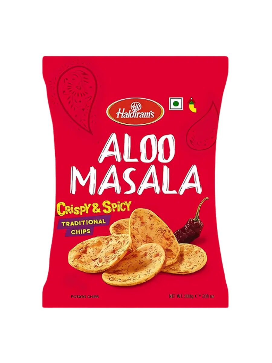 Чипсы картофельные масала (ALOO MASALA CHIPS)200Г