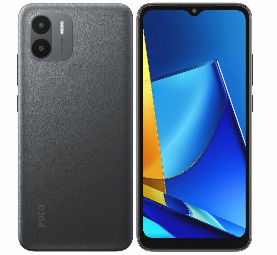 6,52" Смартфон POCO C51 64 ГБ (MZB0F0ARU) черный - 8 x 2,2 ГГц, 2 ГБ, 2 SIM, IPS, 1600х720, 8+0.3 Мп, 4G (LTE), 5000 мА*ч
