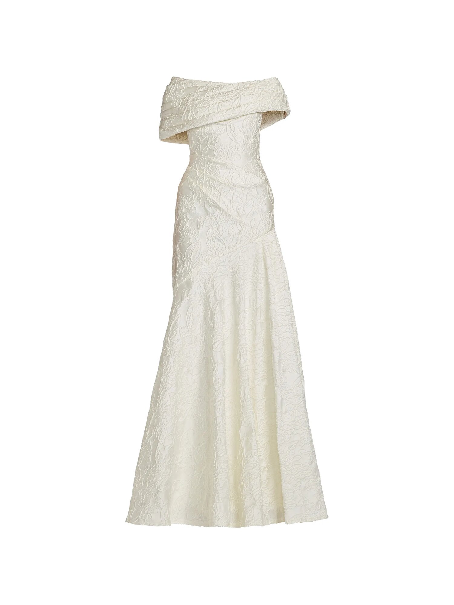 Платье Jacquard off-shoulder maxi dress
