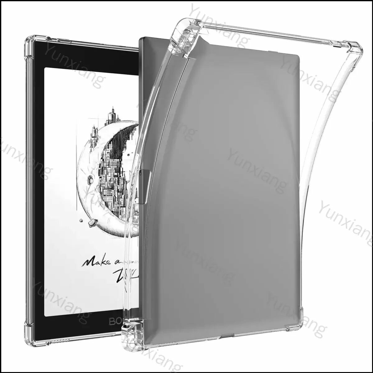 Прозрачный чехол для планшета 7,8-дюймового Onyx Boox Tab Mini C Table e-Reader - Ультратонкая легкая прозрачная силиконовая гибкая мягкая задняя крышка