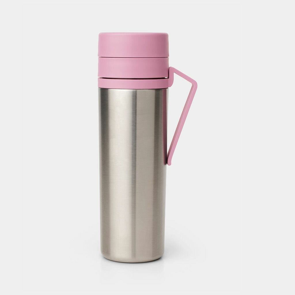 Термос Brabantia Make & Take, размер 10х22.6 см, цвет розовый, серебристый - 244889