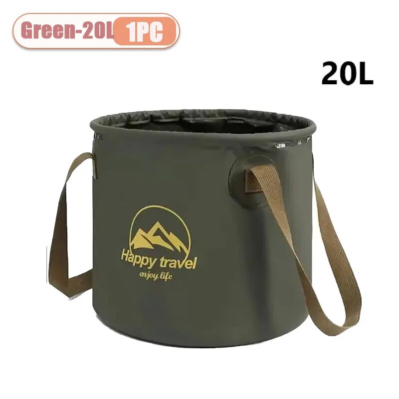 Складное ведро для путешествий 5/10/20 л Green-20L