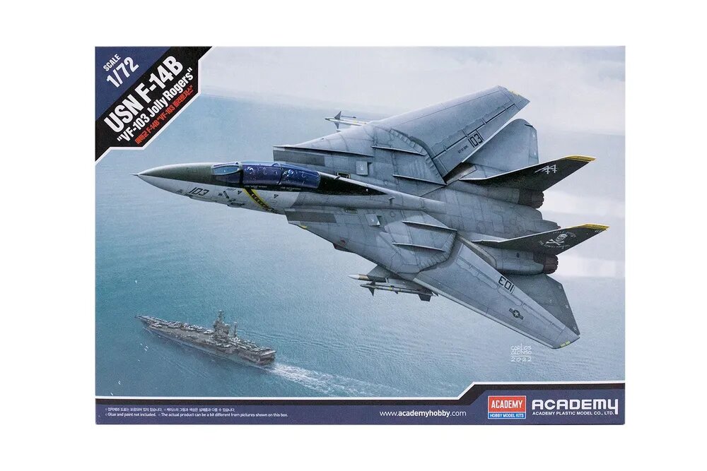 12578 Американский палубный истребитель F-14B Tomcat VF-103 Jolly Rogers (1:72)