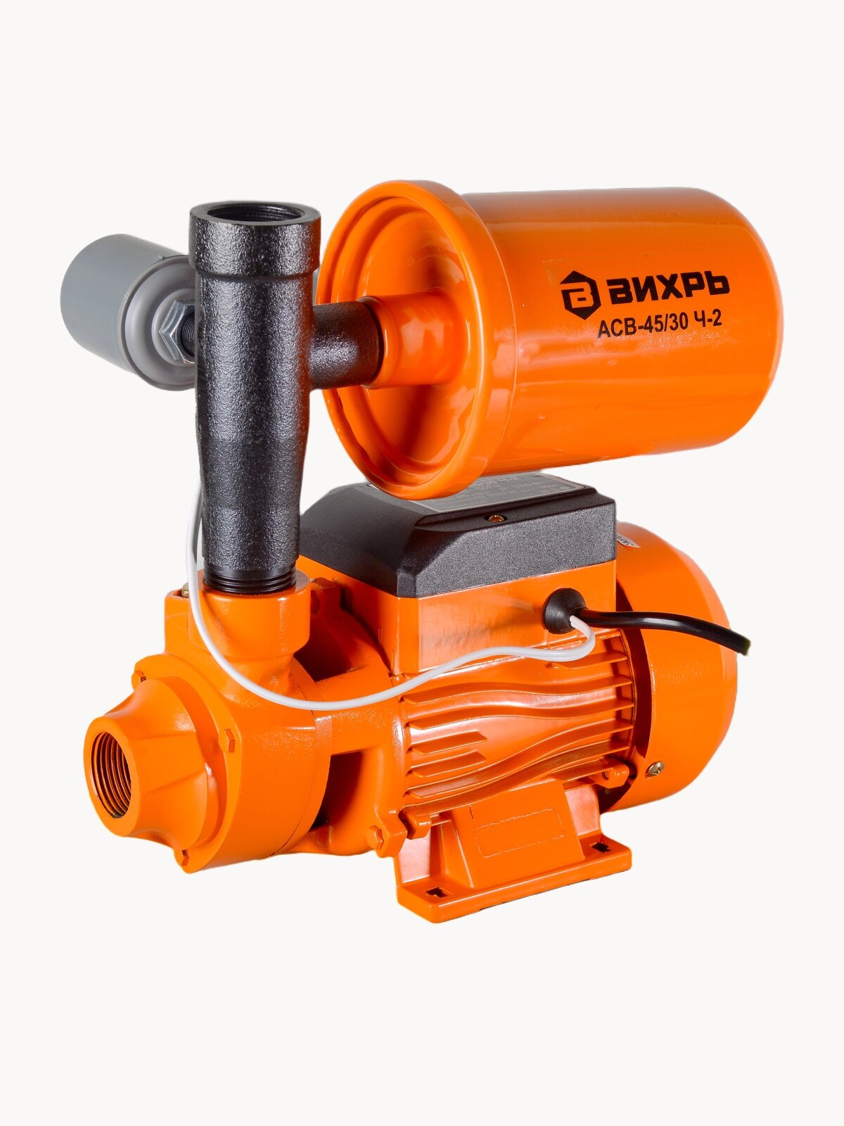 Автономная станция водоснабжения Вихрь АСВ-45/30 Ч-2, 370 Вт, напор – 30 м, 45 л/мин, гидроаккумулятор – 2 л,