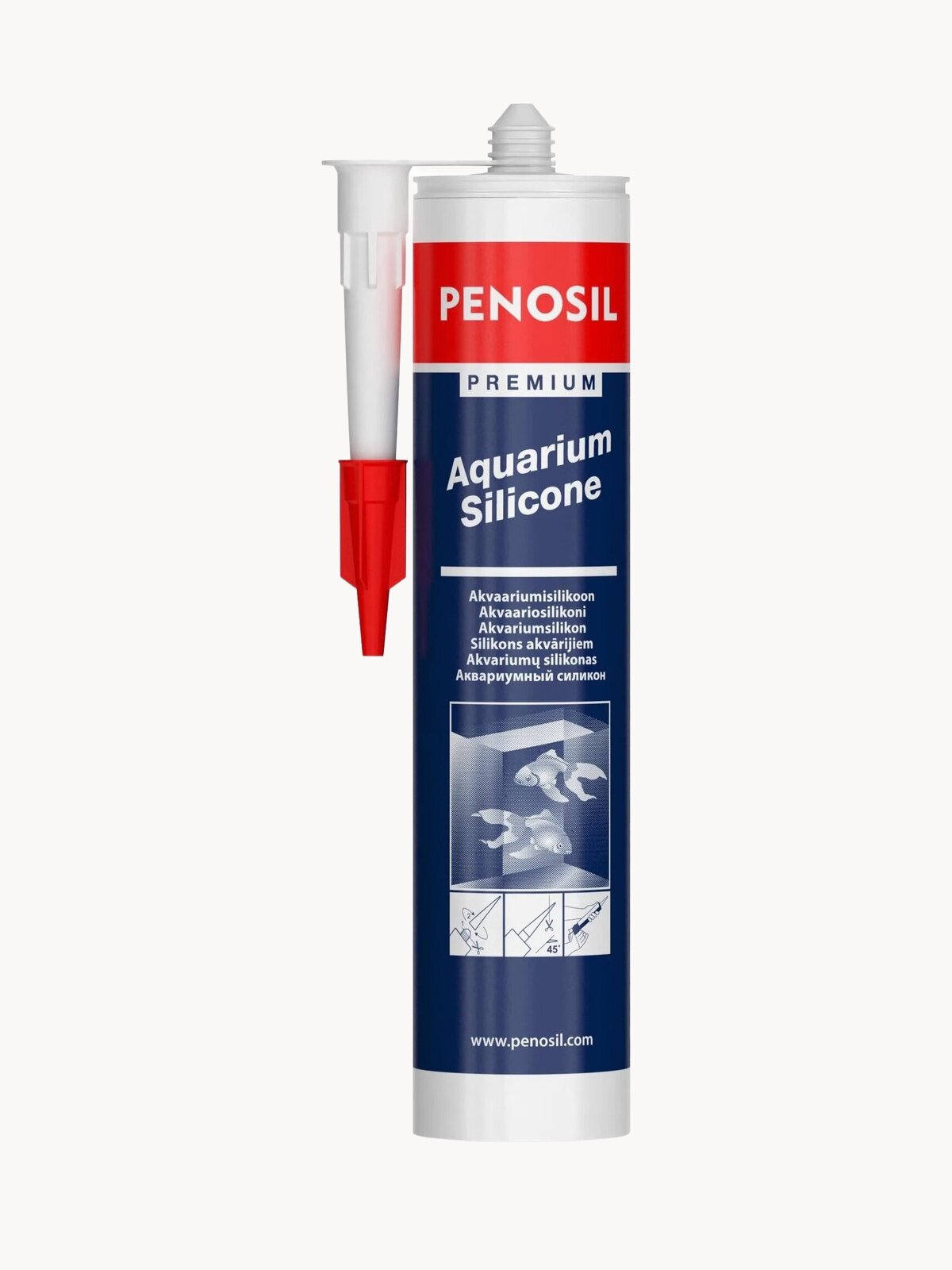 Герметик силиконовый для аквариумов Penosil Premium Aquarium Silicone, 280 мл, черный