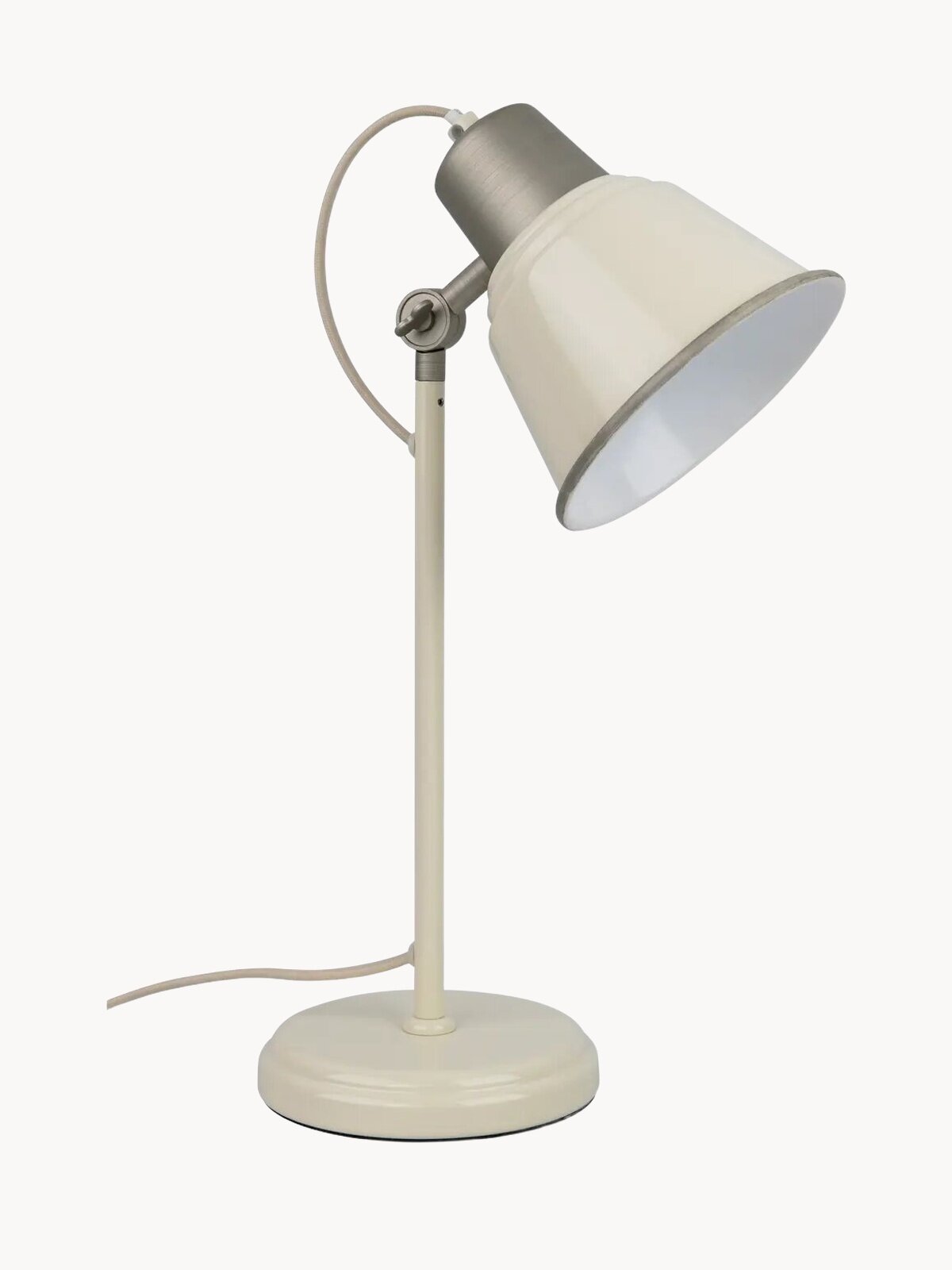 Настольная лампа Inspire Milky E27x1 металл, цвет кремовый