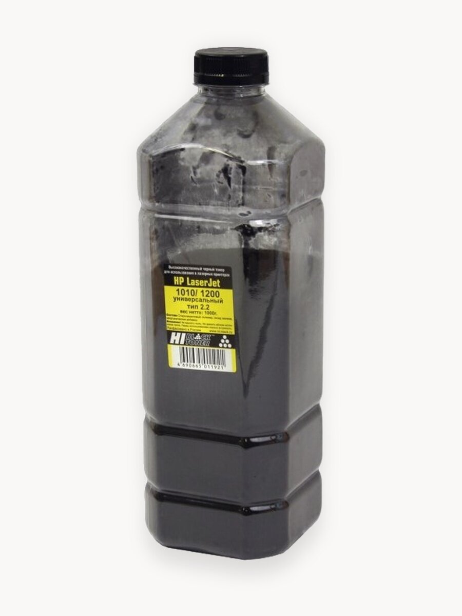 Тонер Hi-Black для HP LJ 1010/1200, 1 кг, тип 2.2, черный, универсальный