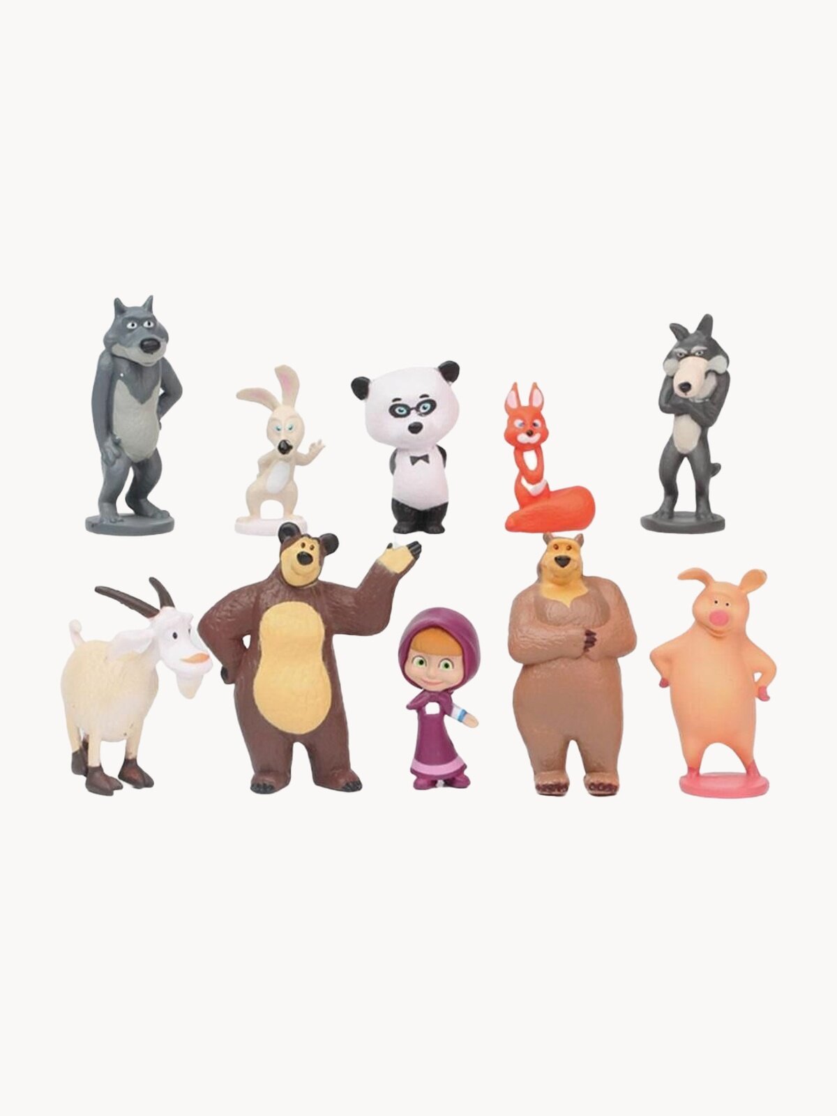 Маша и Медведь аниме фигурки игрушки для детей 10шт