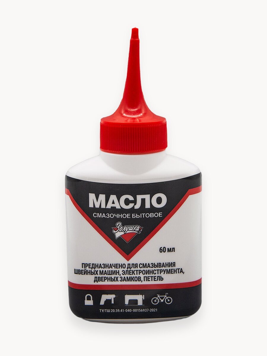 Масло для швейных машин, смазочное бытовое универсальное, 60 мл, флакон с носиком, Айрис