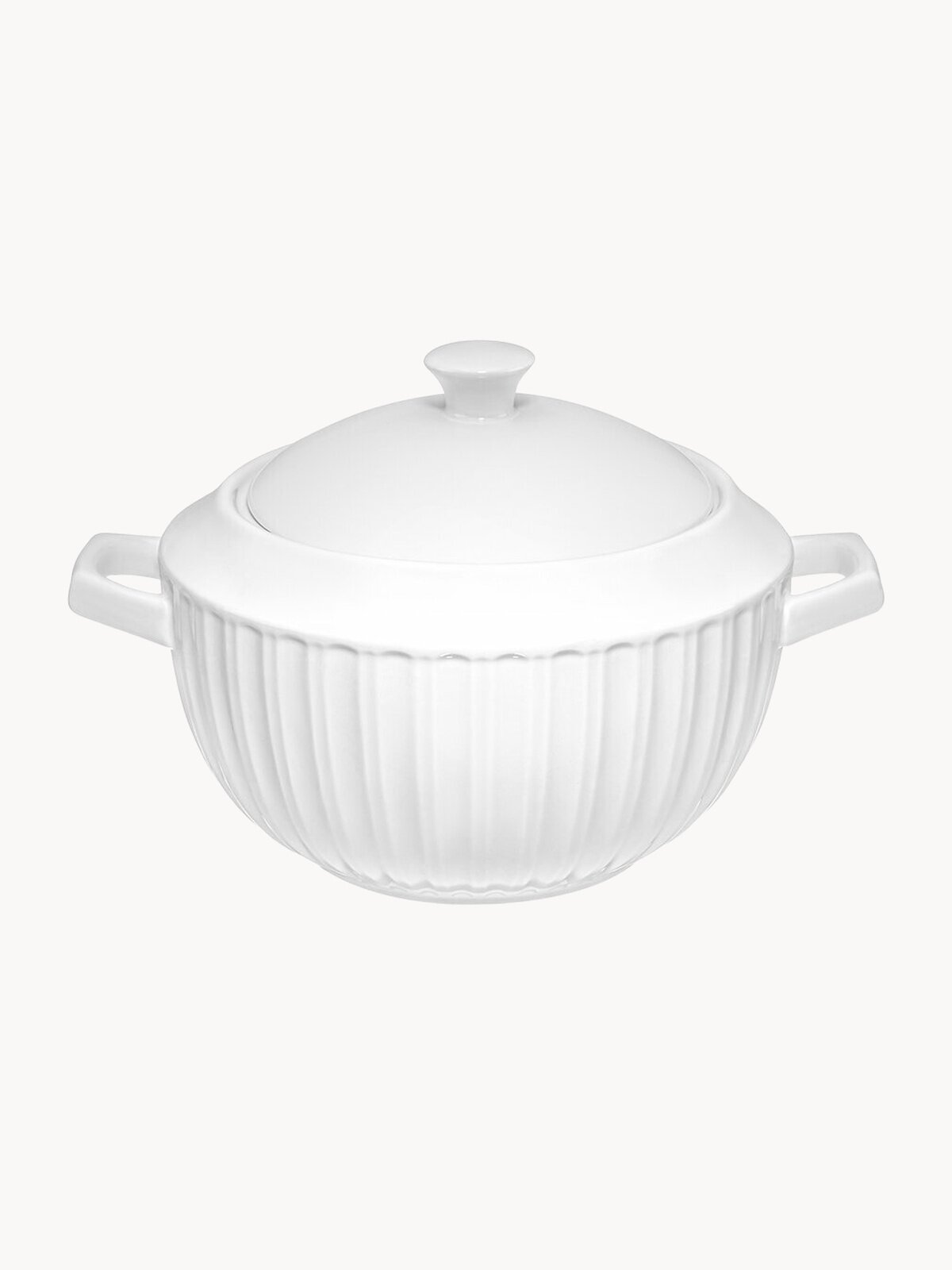 Супница, пельменница с крышкой 2,5 л Elan Gallery Ампир c крышкой, фарфор, 26х20,5х17 см
