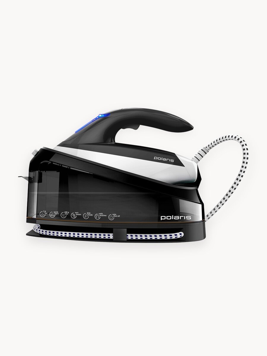 Парогенератор Polaris PSS 7510K, 3000 Вт, автоотключение, Белый/черный