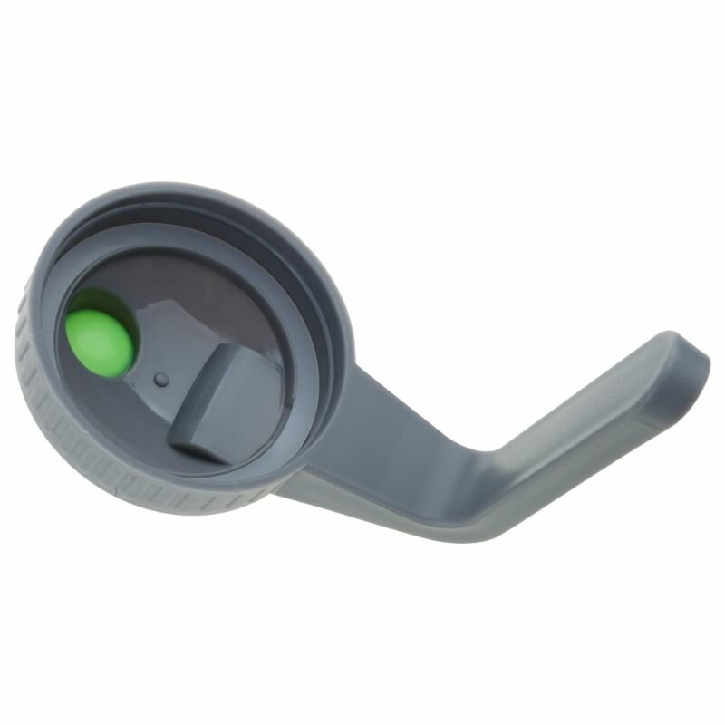 Стеклянная банка с ручкой, герметичной крышкой, серо-зеленая