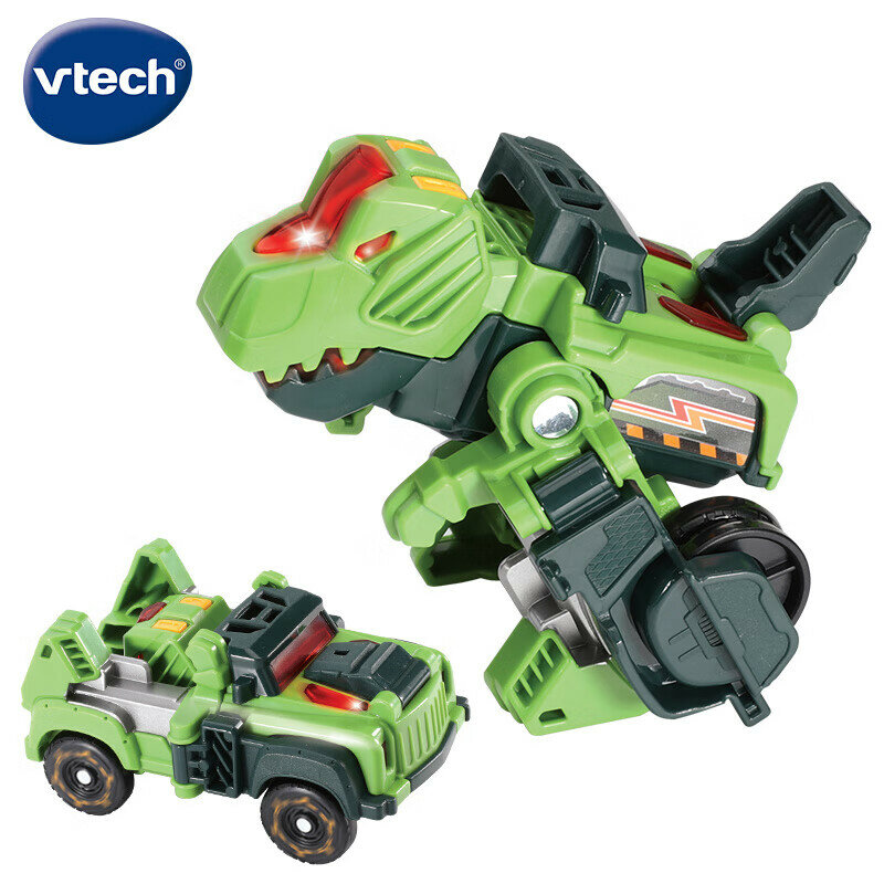 VTech Transforming Dinosaur, God of War T-Rex, Super Jeep Car, Boys' Toy, Children's Birthday Gift