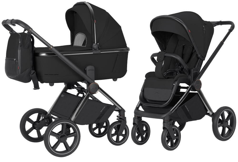 Коляска 2в1 Carrello Ultimo Chrome CRL-6524 2025 2в1, Sable Black, для детей с рождения 0+