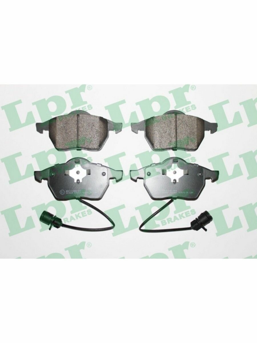 Колодки тормозные дисковые передние для а/м AUDI A6, 100, LPR 05P453