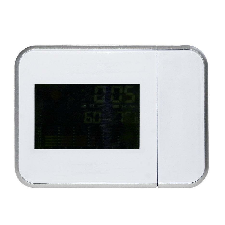 Высокое качество, новые модные белые погодные многофункциональные светодиодные часы, дешевые цифровые ЖК-экраны, будильник, мини-настольные часы