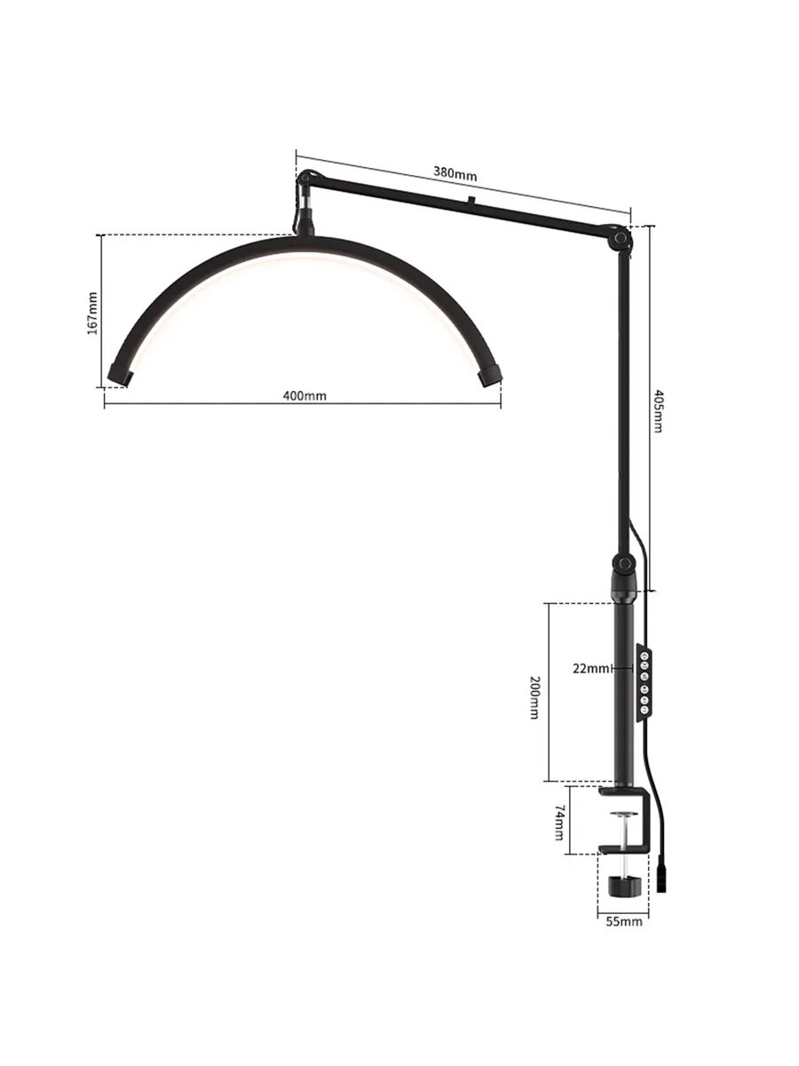 Полукруг Вышивка Изогнутый Полумесяц Салон Красоты Ресницы