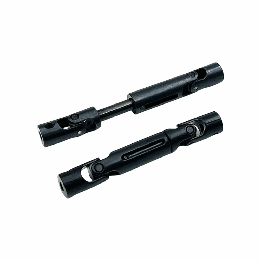 Высокопрочные металлические карданные валы для 1/16 1/24 радиоуправляемых грузовиков для сложных ландшафтов и производительности, Черная пара