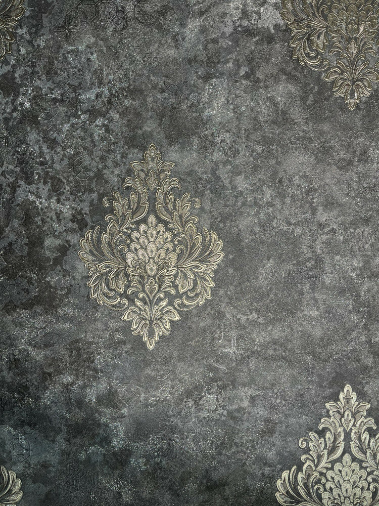 Обои Эрисманн Imperial 60783-06, виниловое покрытие, флизелиновая основа, черные, 1,06 м x 10,05 м