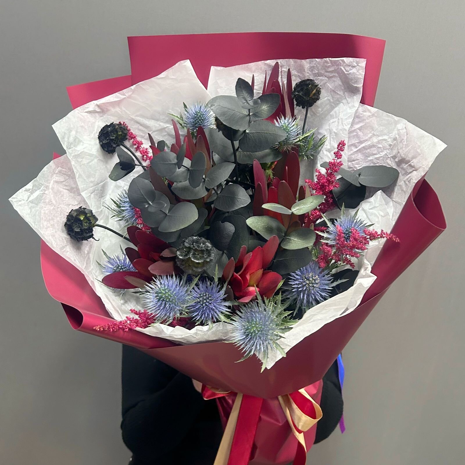 Авторский букет с леукодендроном