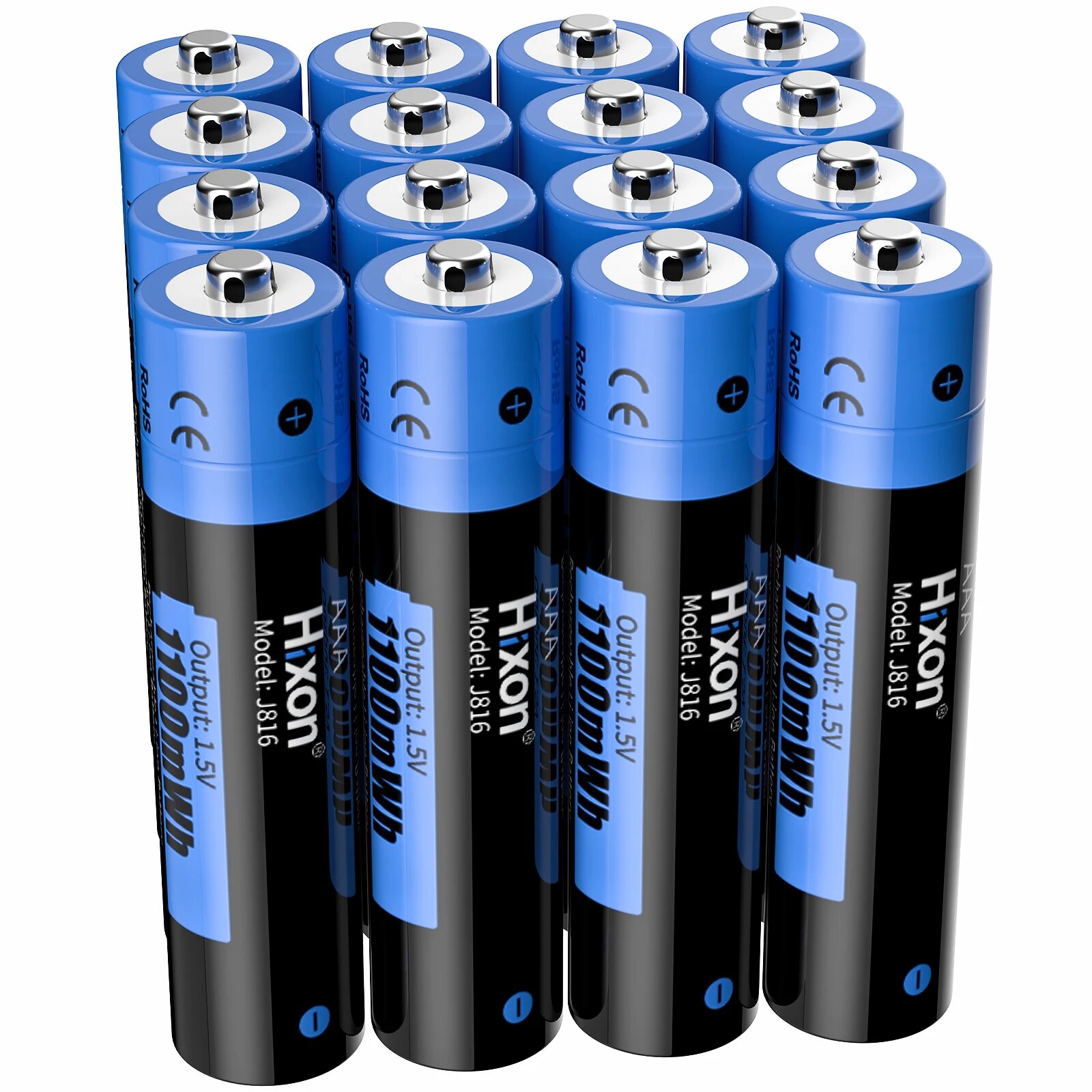 Hixon J816L 1100 мВтч литий-ионная перезаряжаемая батарея AAA 16PC battery