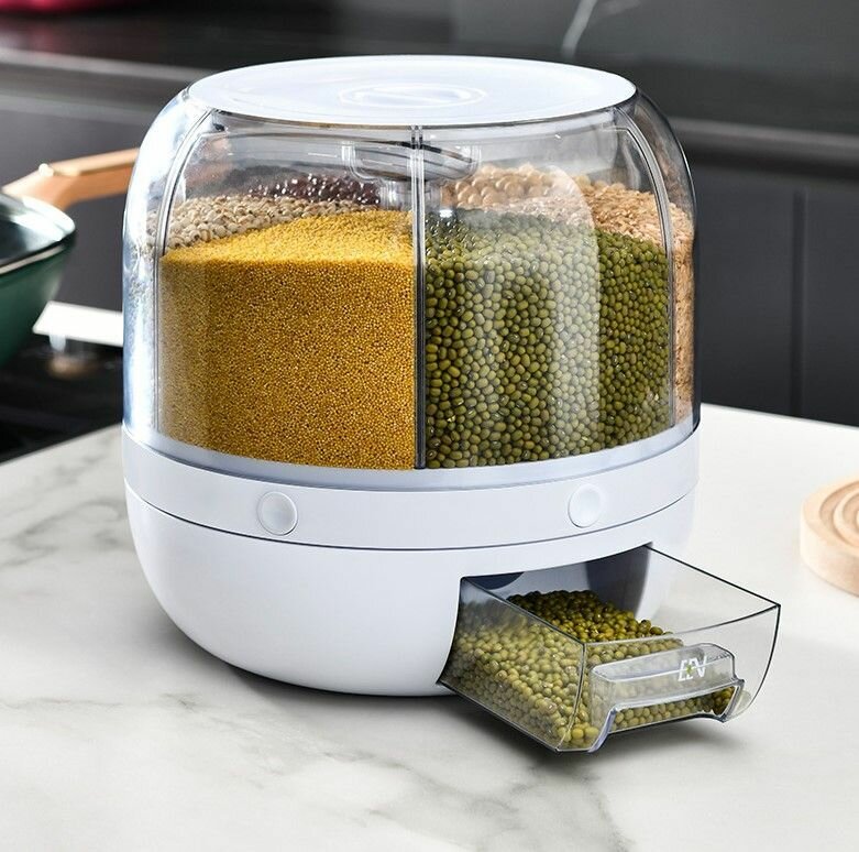 Диспенсер с дозатором пищевой, Банка для продуктов универсальная,