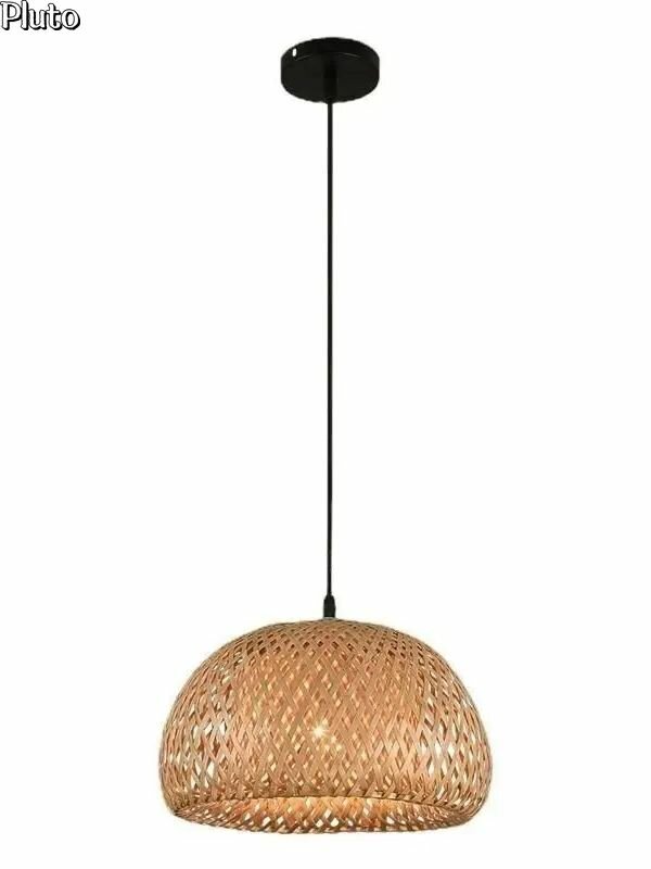 Люстра подвесная Бамбуковая лампа, E27，30CM