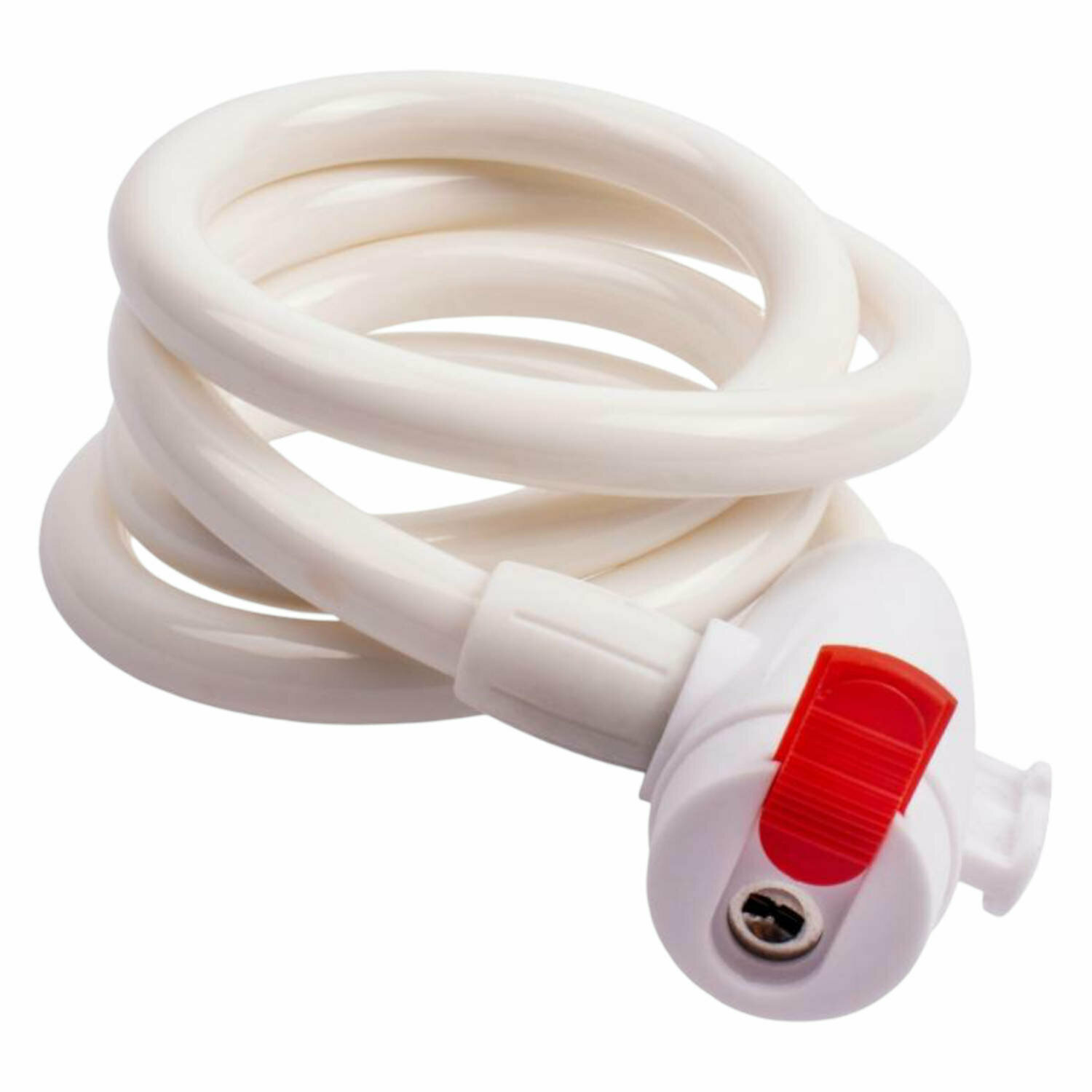 Замок велосипедный Vinca Sport c брелоком "Lili" White