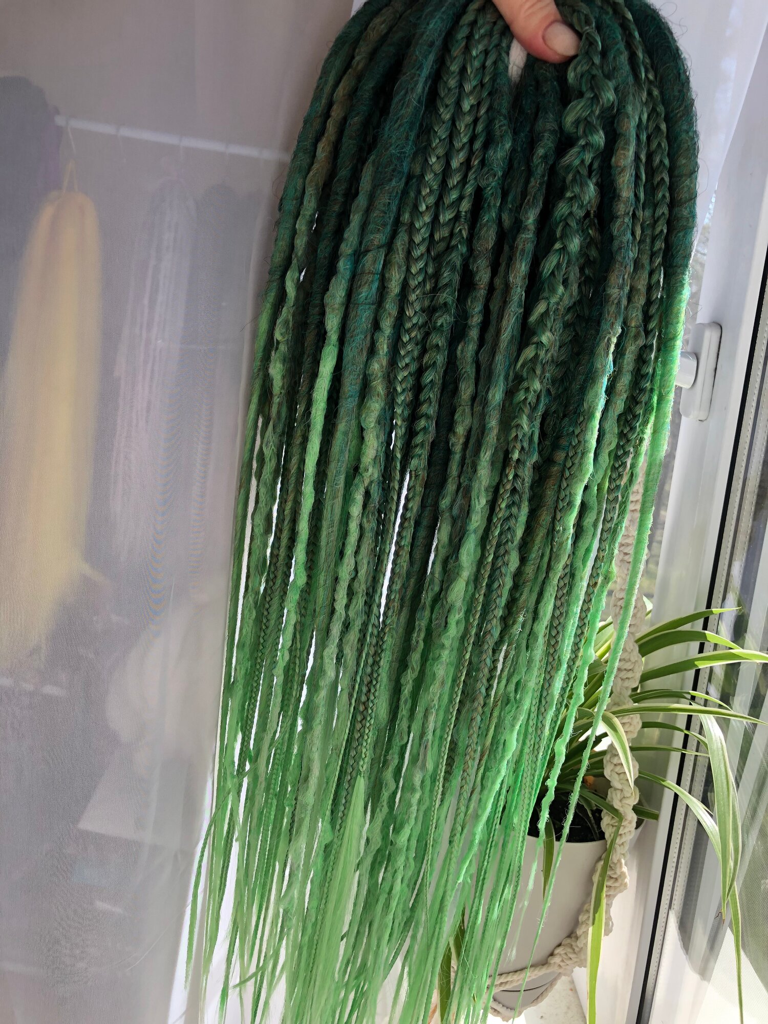 Набор кос и дредов "Криптон" от Kosatka-s-afro, длина 60-65см, 51 заготовка, многоразовый