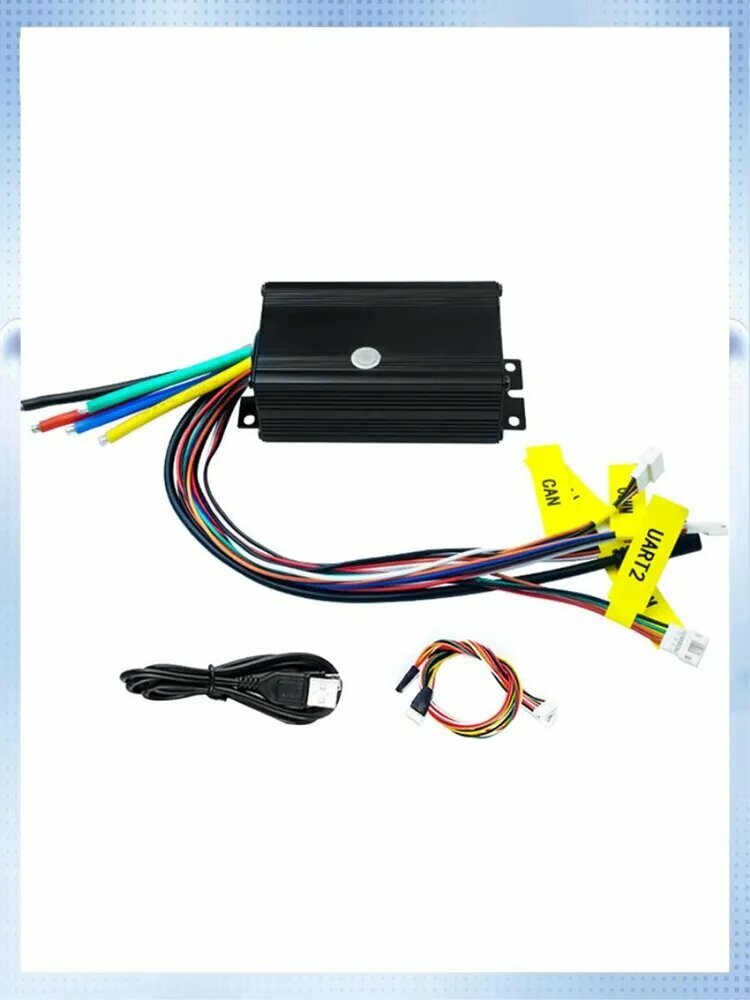 KNOW EASY-Контроллер бесщеточного двигателя 75100 FOC Одиночный привод ESC совместим с электрического скутера E-Bike 4-16S 50A 75V скорости