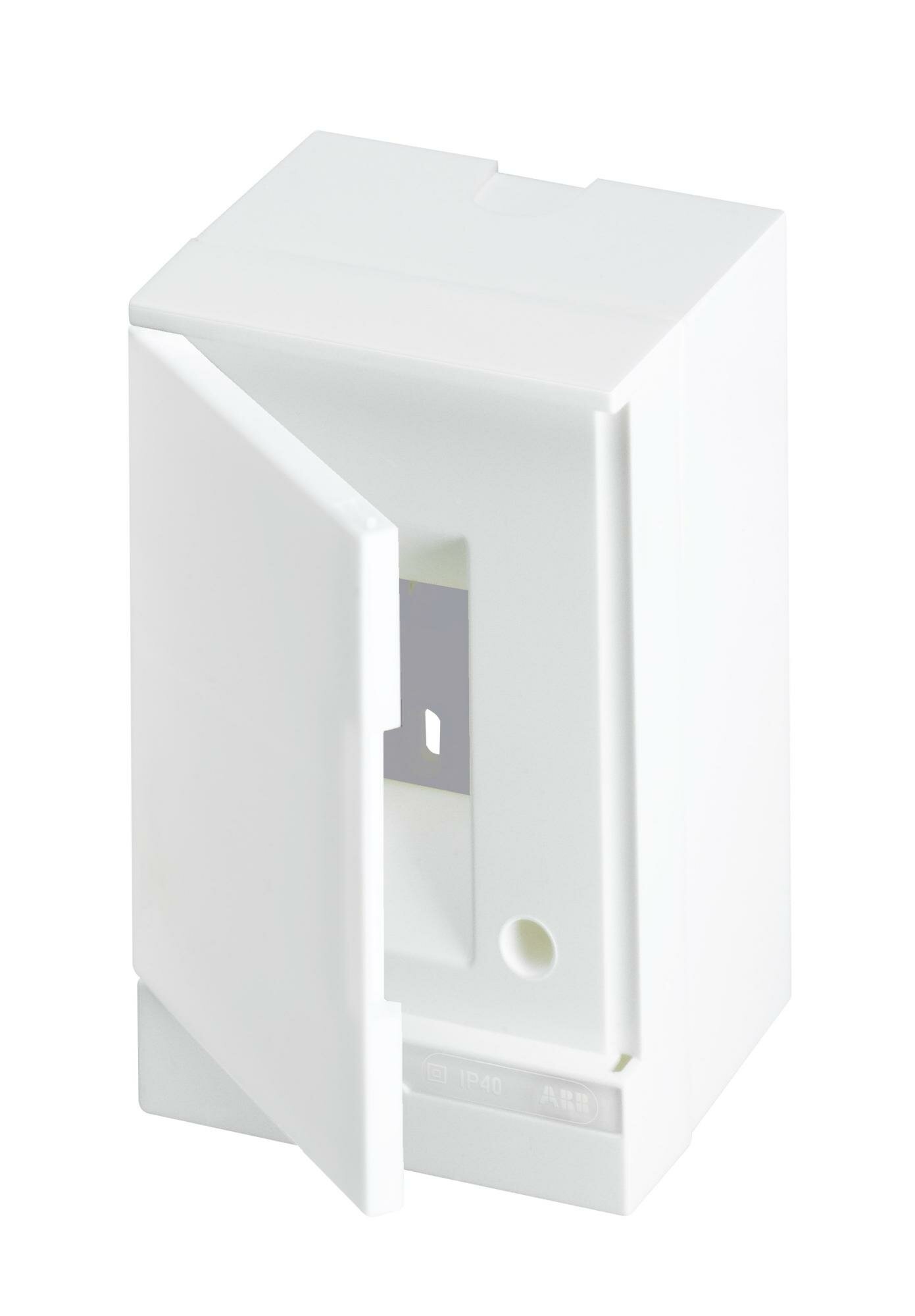 ABB Basic E Бокс настенный 2М белая непрозрачная дверь (без клемм), 1SZR004002A2100