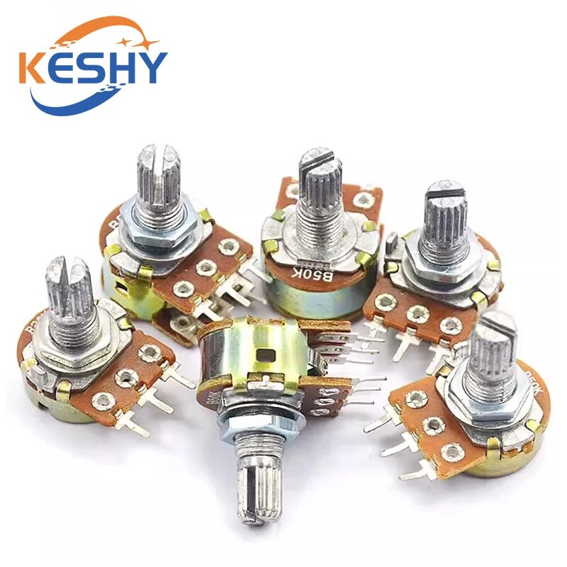 5 шт. Потенциометры WH148 1 кОм, 6pin 20mm