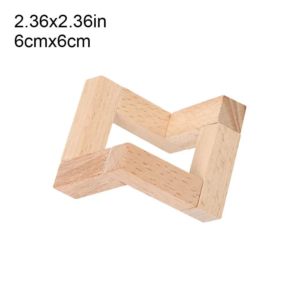 Деревянная головоломка 6cmx6cm