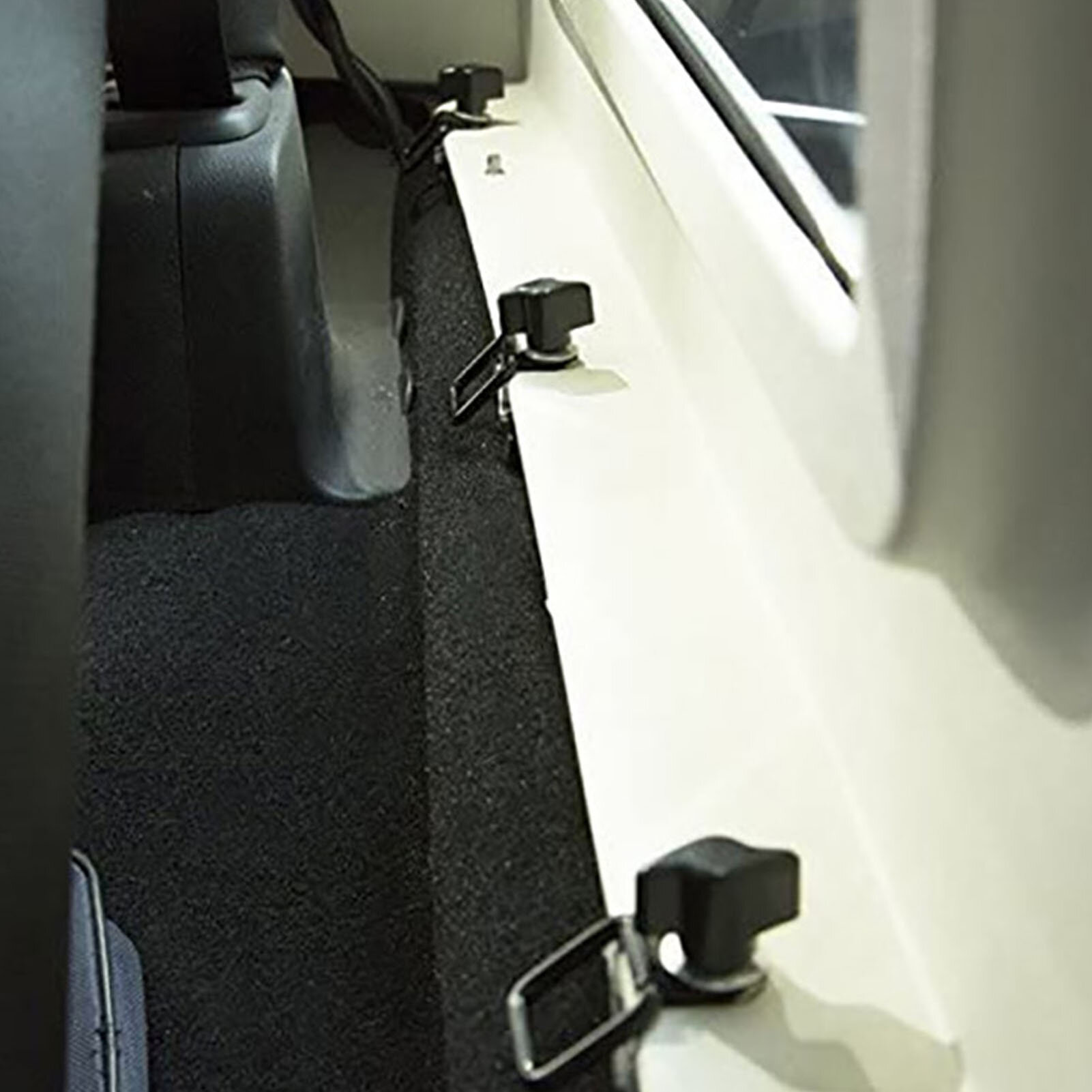 8 шт. Крепления D-Ring с быстрым снятием для креплений Jeep Wrangler JK YJ TJ JKU Sports Sahara Freedom Rubicon X Unlimited 1995-2017, черный цвет, материал алюминиевый сплав, размер approx. 2.8x4.8x0.4cm