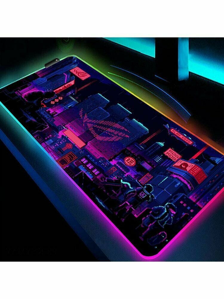 RGB коврик для мыши Asus ROG игровые аксессуары компьютерная клавиатура со светодиодной подсветкой настольный коврик