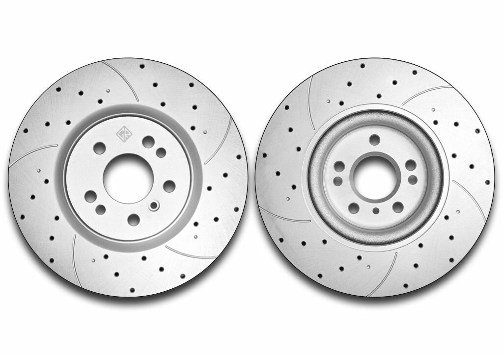 Комплект тормозных дисков Gerat DSK-F011P (передний) Platinum mercedes-benz ML, R (330мм)
