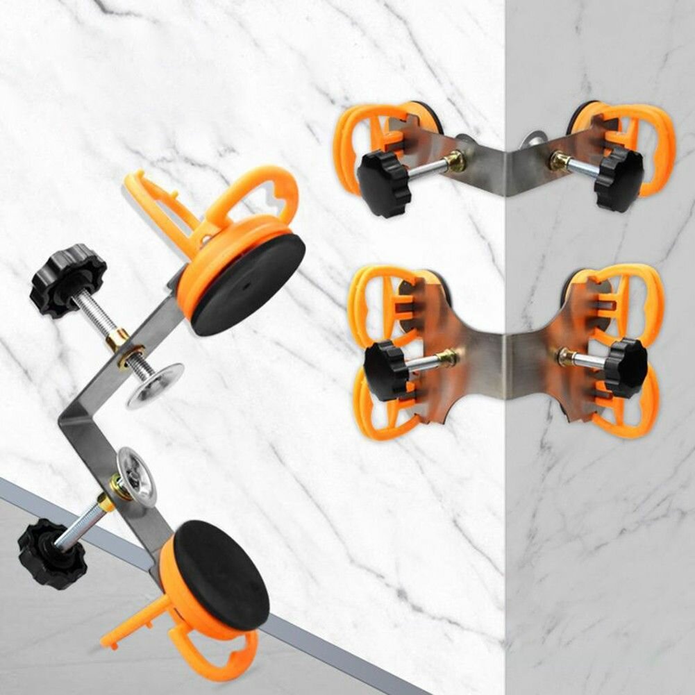 Устройство для укладки плитки на столешницу с присоской и регулировкой угла наклона