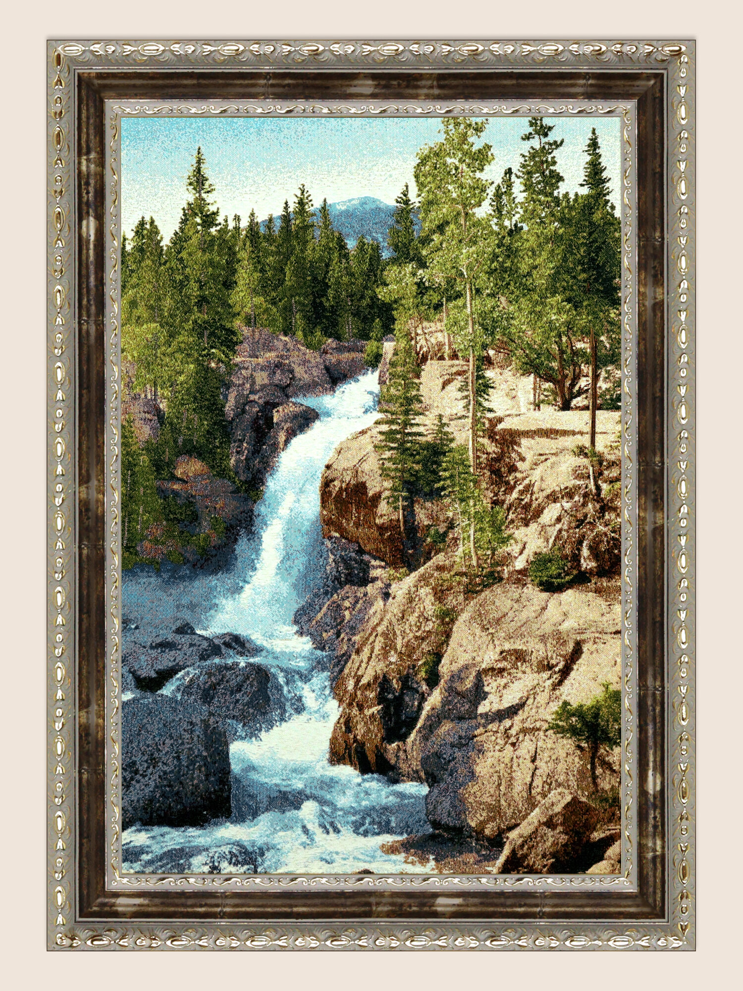 Картина из гобелена Декарт панно гобеленовое в раме на стену тканый гобелен