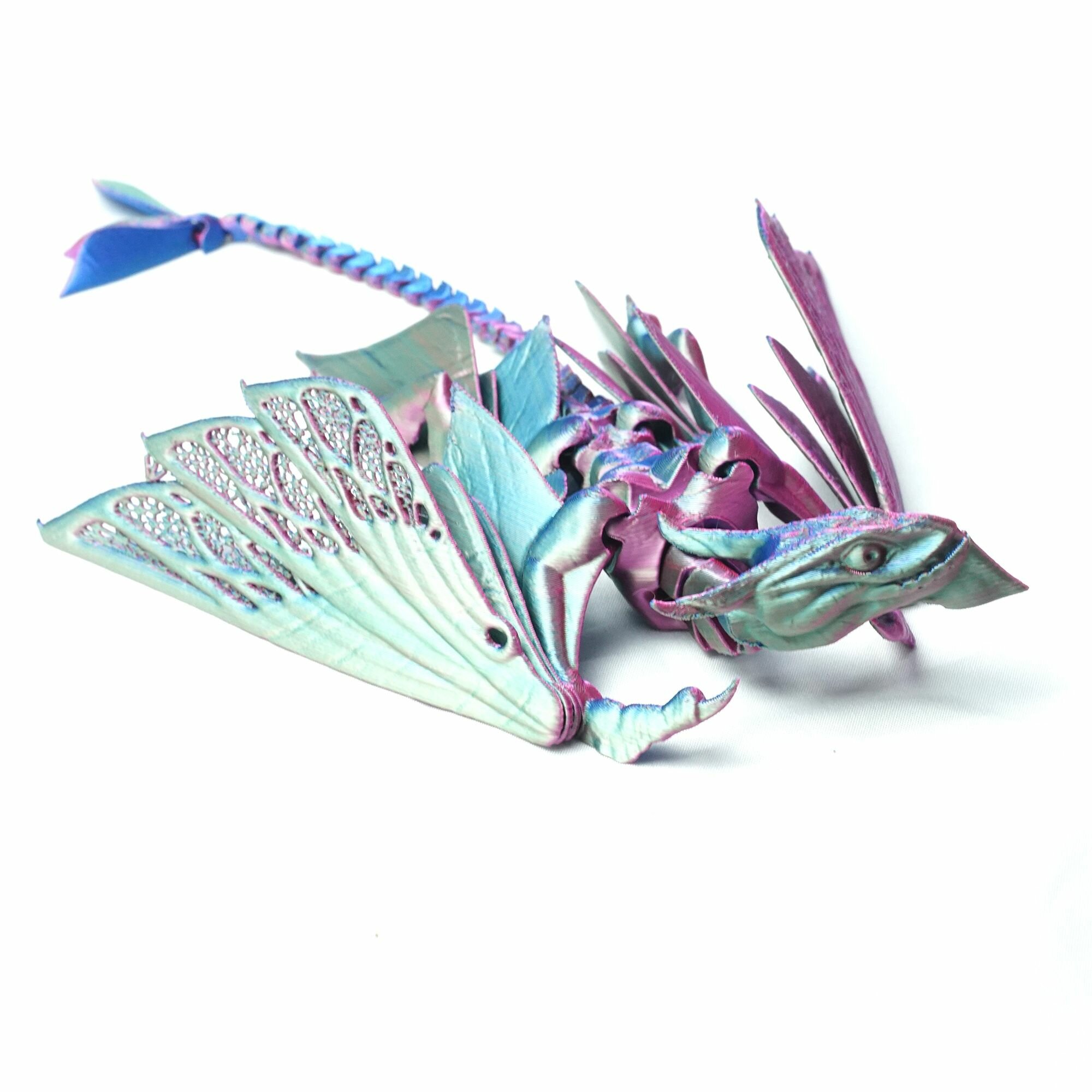 Птерозавр из 3d принтера, Птерозавр 3d подвижный, Подвижная антистресс игрушка для ванны