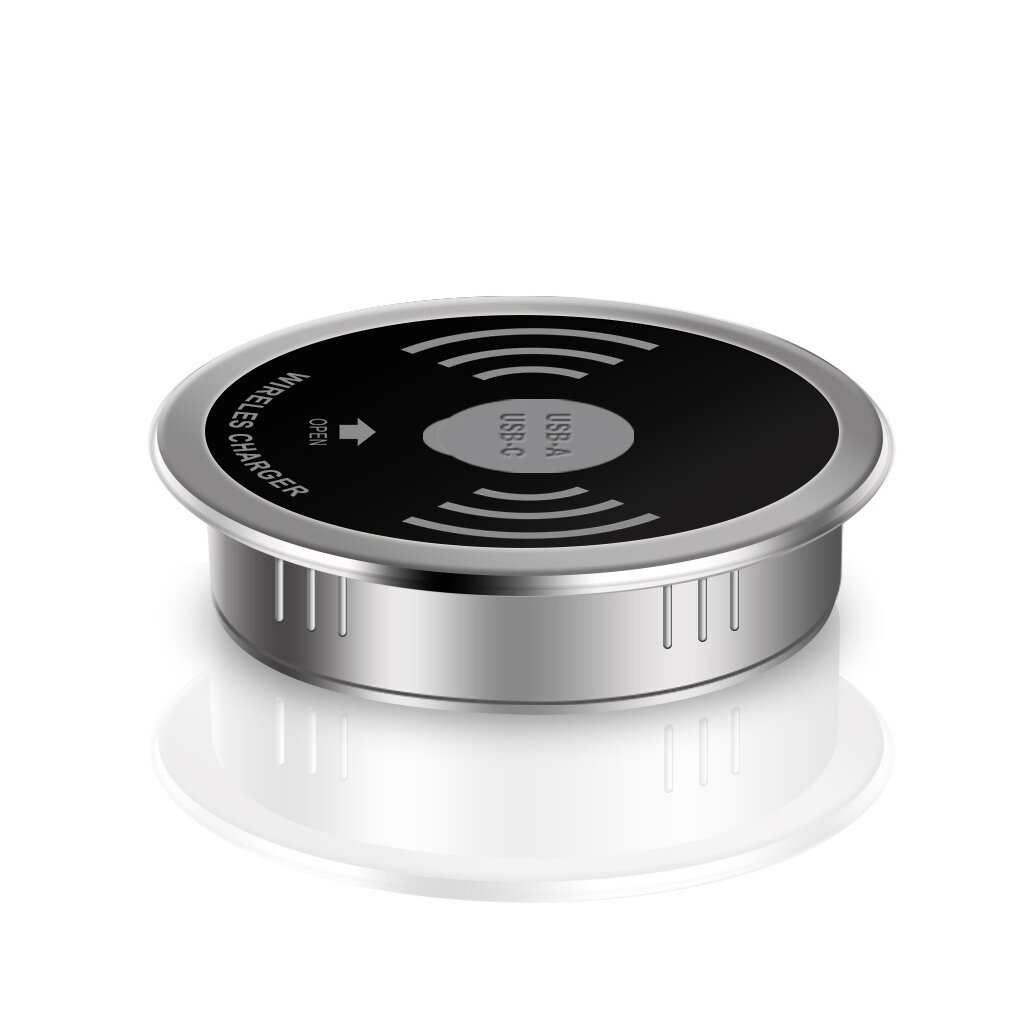 Настольное беспроводное зарядное устройство, 15 Вт, док-станция для быстрой зарядки, водонепроницаемый адаптер питания с разъемом для смартфона, базовая док-станция для зарядного устройства для смартфона