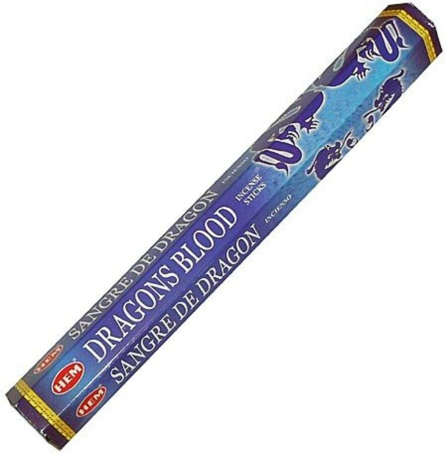 Hem Incense Sticks DRAGONS BLOOD BLUE (Благовония голубая кровь дракона, Хем), уп. 20 палочек.