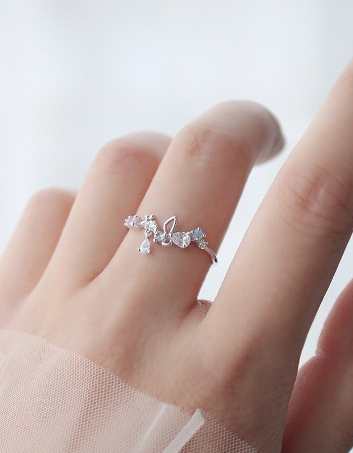 Кольцо-кулон, циркон