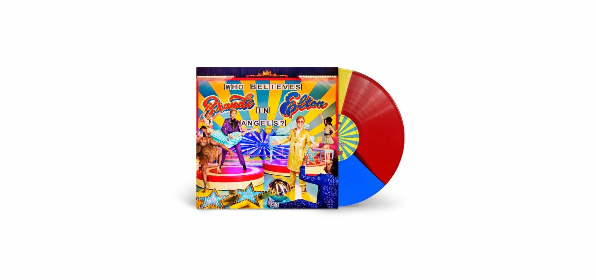 Виниловая пластинка Elton John & Brandi Carlile - Who Believes in Angels? Tri-Color LP (1 LP)