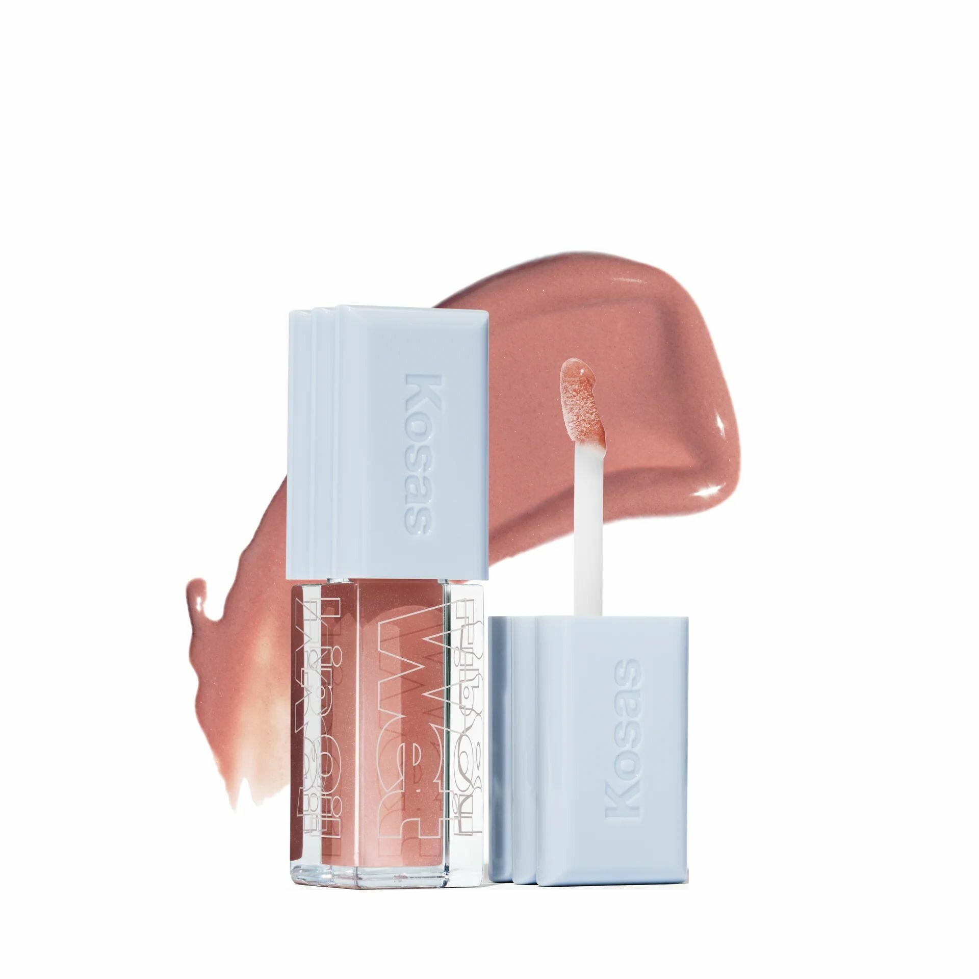 KOSAS Блеск масло для губ Wet Lip Oil Gloss, 4.6 мл, Unhooked Creamy Rose Beige