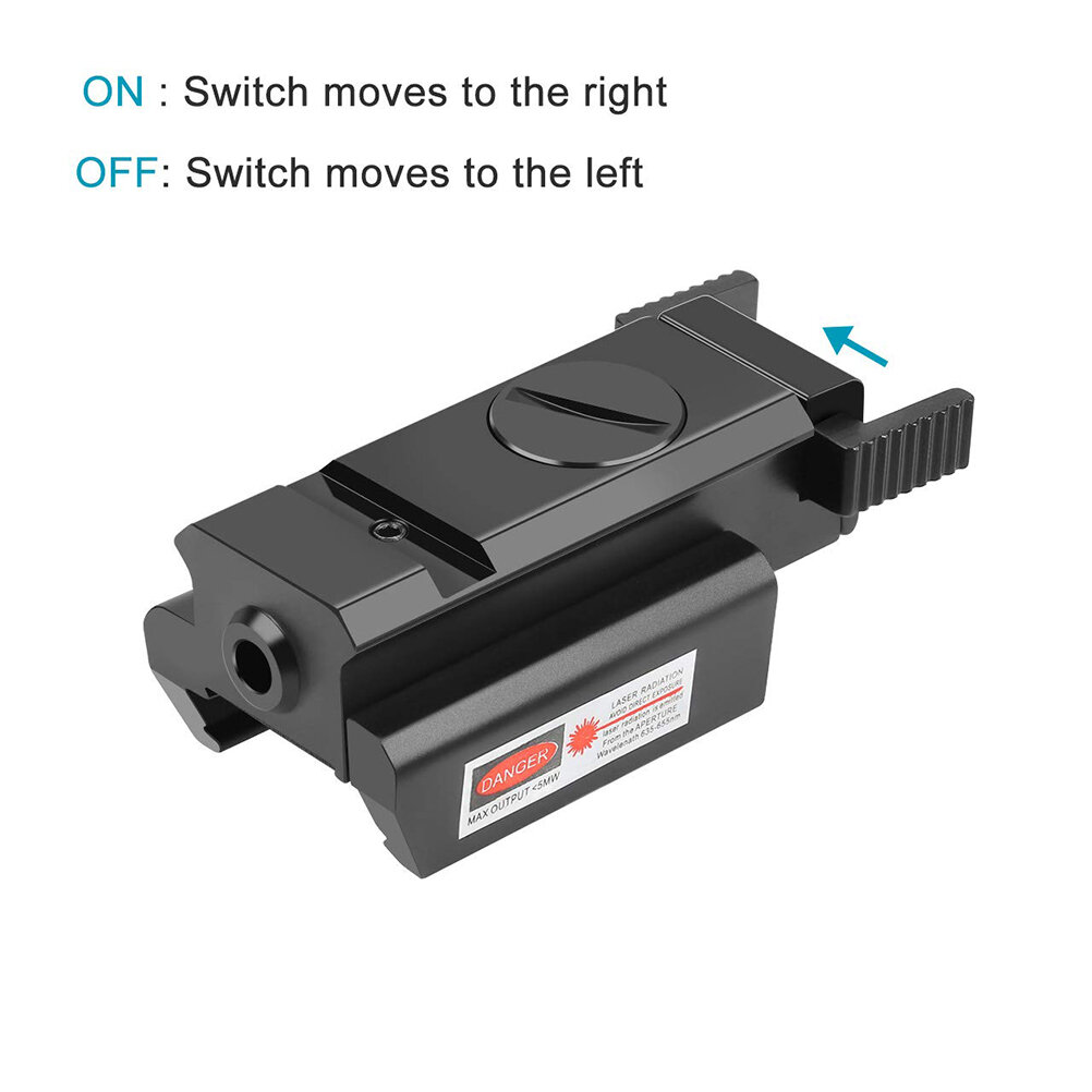 Мини-лазерный прицел с красной точкой для винтовки, пневматического оружия, лазерный прицел Weaver Picatinny Rail