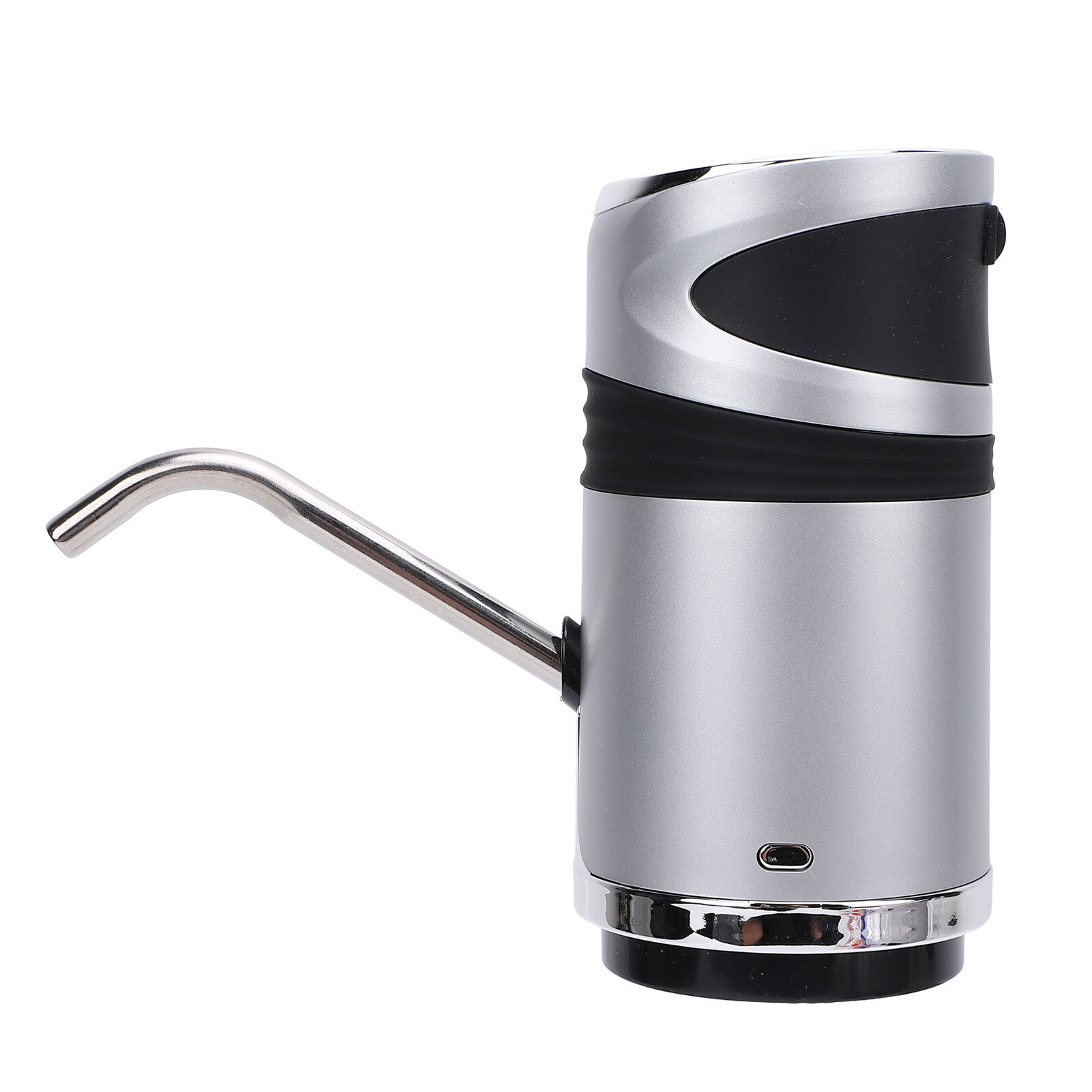 Насос для бутылок с водой, автоматический, аккумулятор 1200 мАч, зарядка через USB, с замком от детей, электрический диспенсер для питьевой воды для дома, общежития, офиса, серебристый